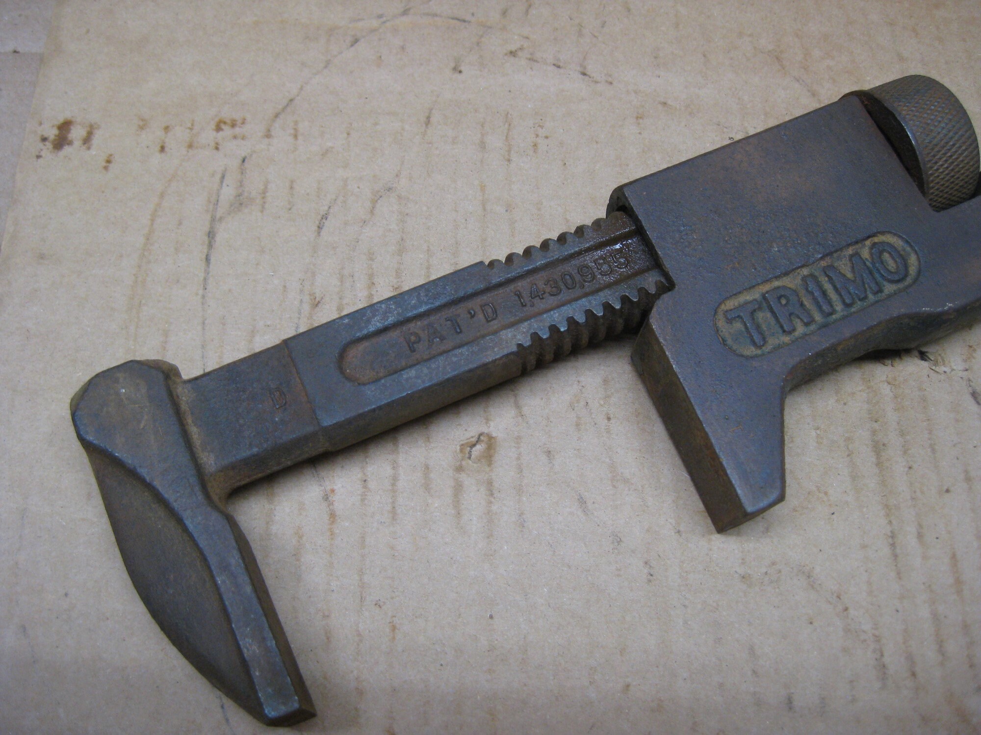 Vintage Trimont Mfg. Co. TRIMO 18 Pipe Wrench Pat'd - Etsy