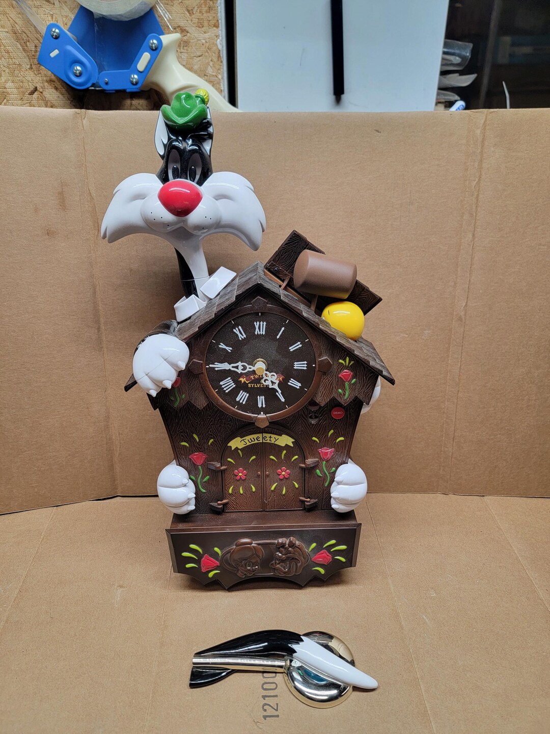 Vintage 2001 Sylvester & Tweety Bird Animated Talking Clock - Working ...