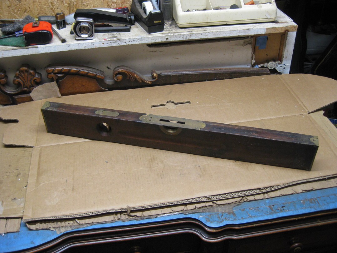 Antique Stanley Rule & Level Co. 26 Wood Level Pat. 6-2-91 , 6-23-96 - Etsy