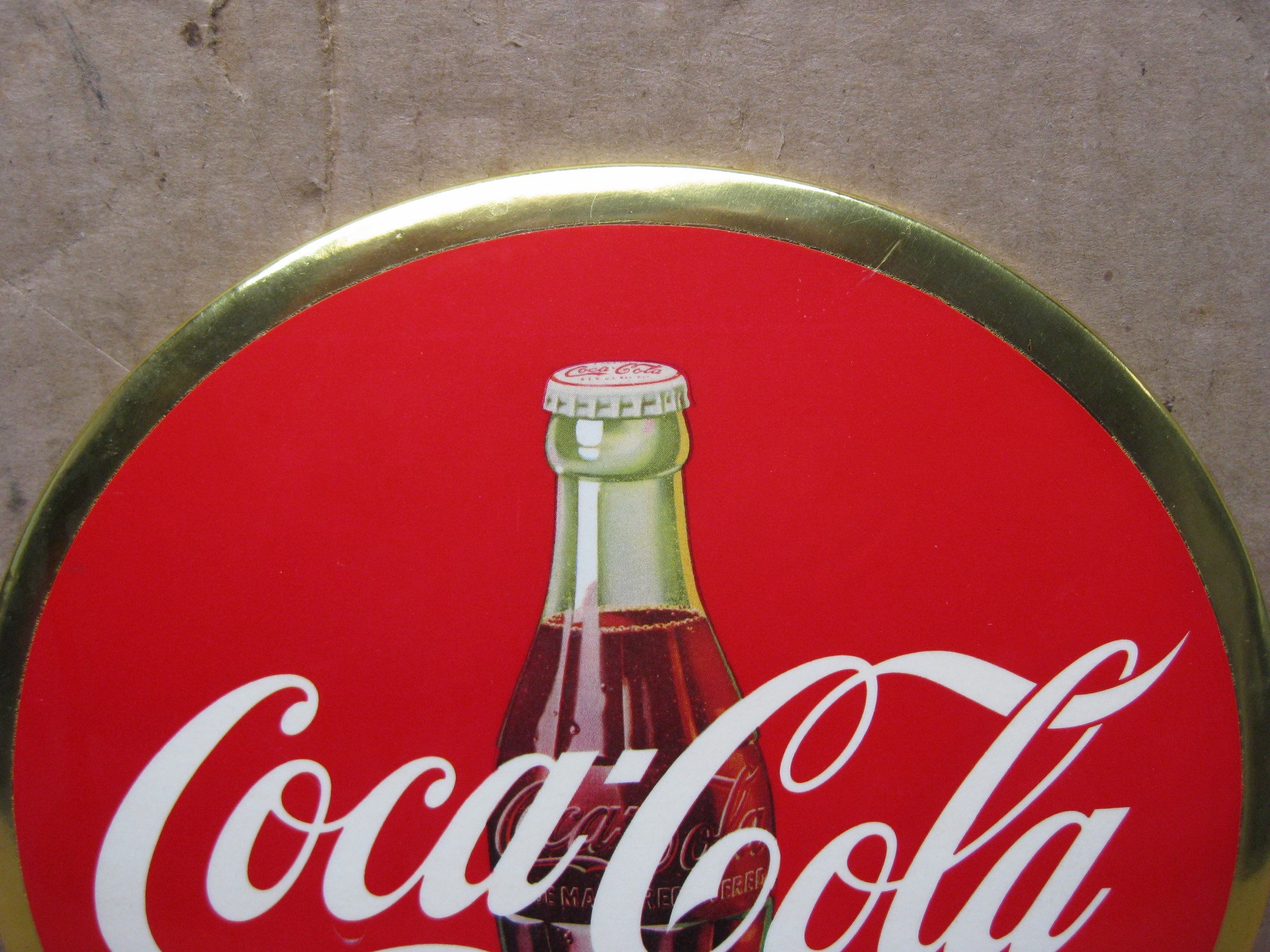 Vintage Original 1950's Coca Cola Celluloid Button Advertising Sign 9 ...