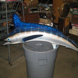Vintage 81" Half Mount Blue Marlin Wall Hang / Fish Décor - Etsy