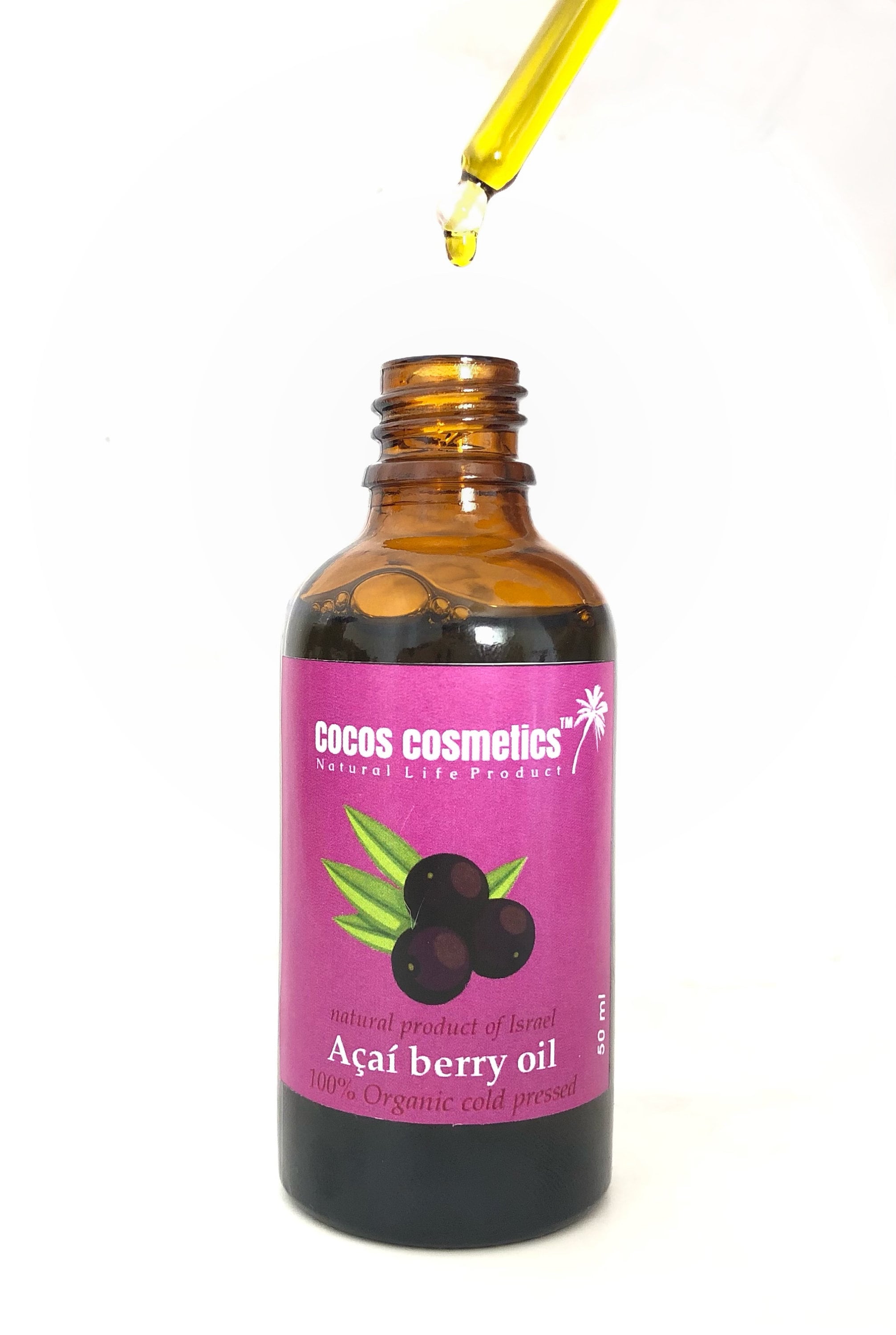 Vegan Acai face Oil 50 ml Acai Berry Facial oil Antioxidants Face oil ...