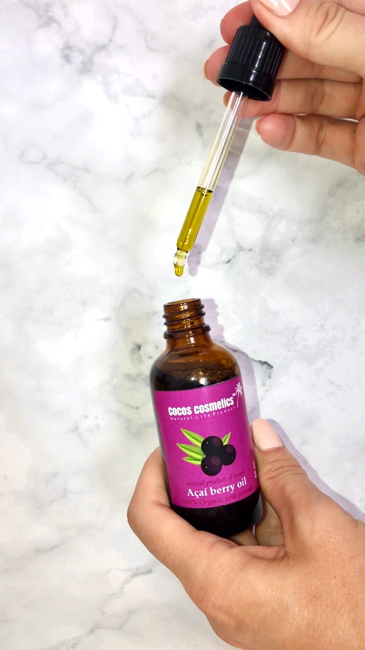 Vegan Acai Face Oil 50 Ml Acai Berry Facial Oil antioxidants Face Oil ...