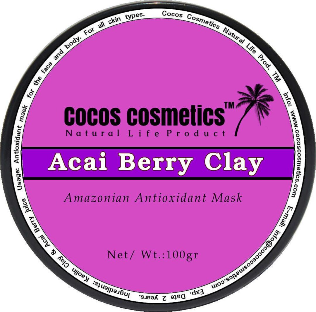 Acai Berry Antioxidant Facial Mask | Organic Detox Mask | Anti Aging ...