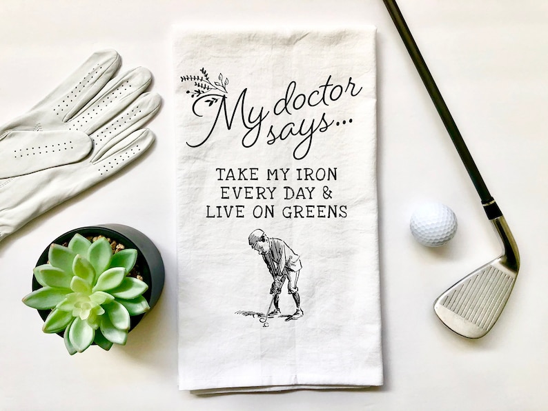 Funny Golf Gift: Cotton Tea Towel, Bar Towel, Flour Sack Towel for ...