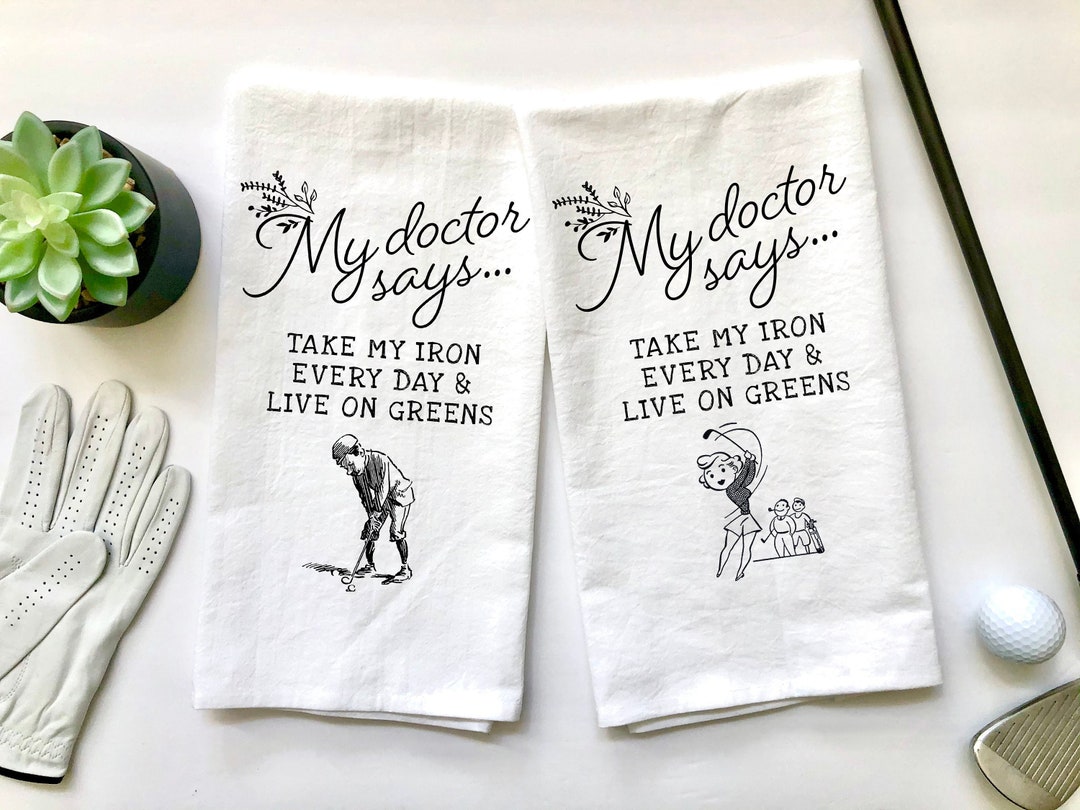Funny Golf Gift: Cotton Tea Towel, Bar Towel, Flour Sack Towel for ...