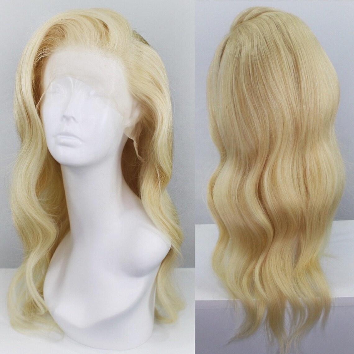 613 Platinum Blonde Human Hair Lace Front Wig | 13x6 HD Lace Front Wig ...