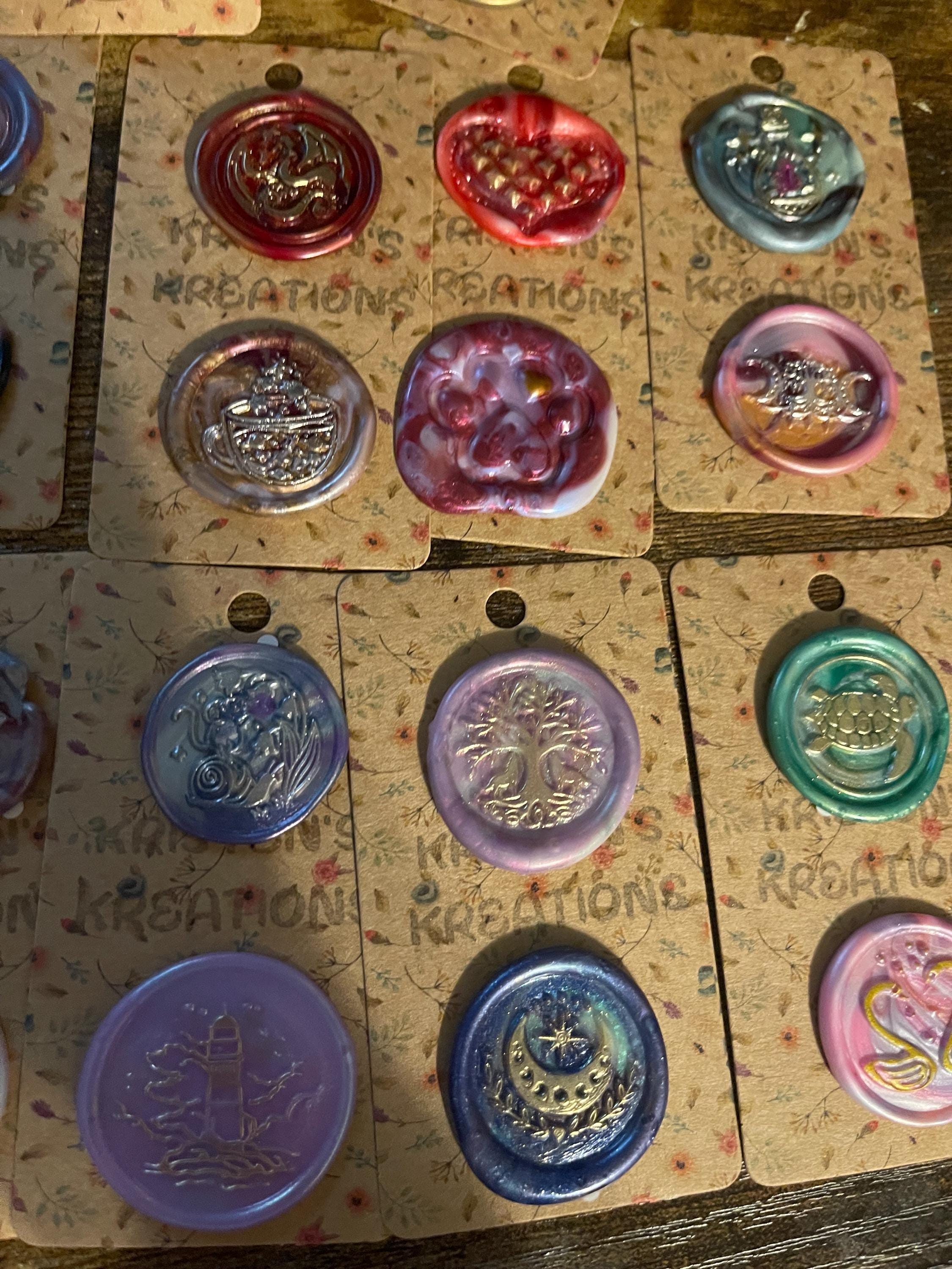 Mystery Wax Seal Stickers Mixed Color Wax Stamps 2 per Order - Etsy