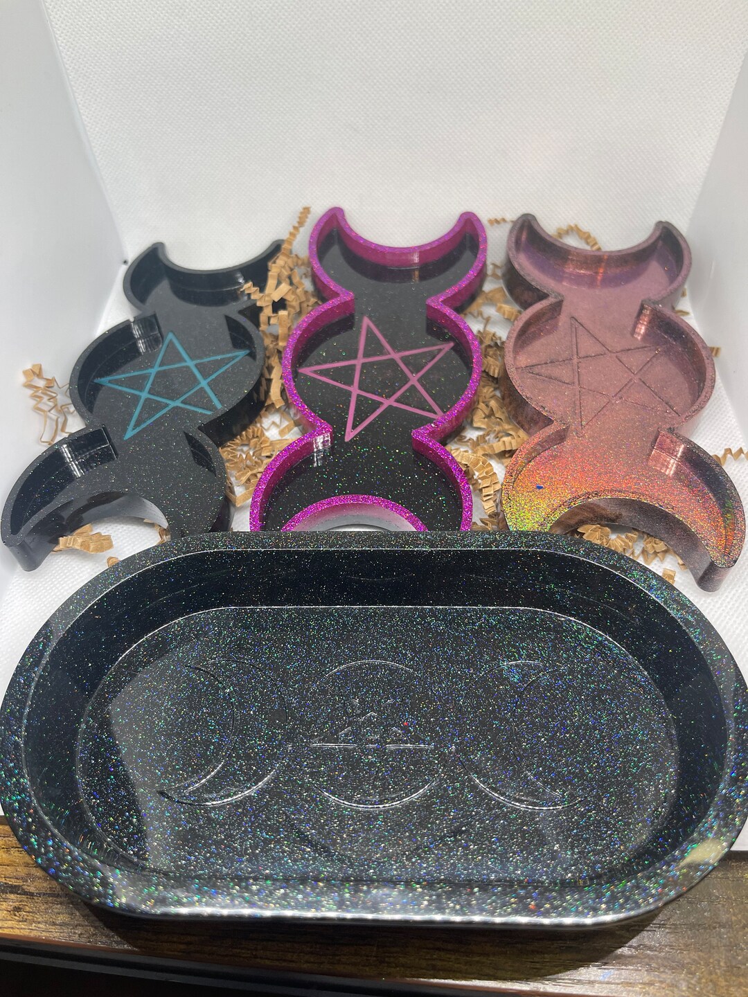 Custom Handmade Resin Moon Phase Dish Trinket Dish Jewelry Bowl - Etsy