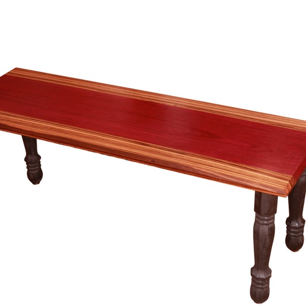 Purple Heart Wood Coffee Table - Etsy