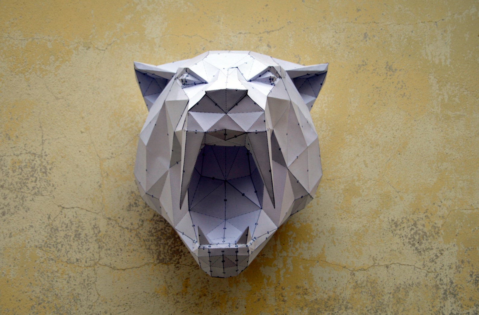 Make Your Own Sabertooh Tiger. Papercraft Animal Paper - Etsy Australia
