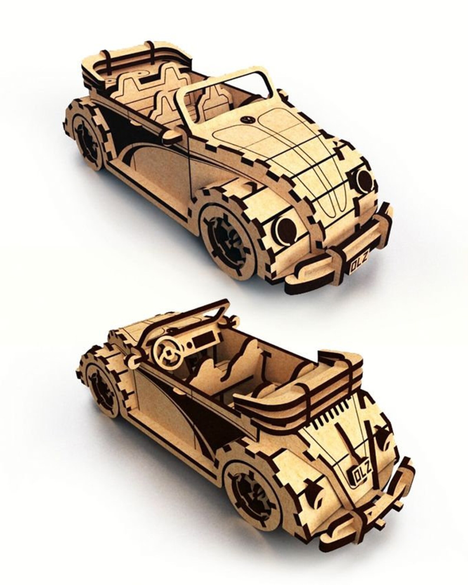 Vw Bug Model Laser Cut Files SVG DXF CDR Vector Plans Files | Etsy