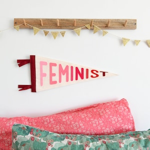 Feminist Pennant Flag Girl Power Statement Wall Banner - Etsy