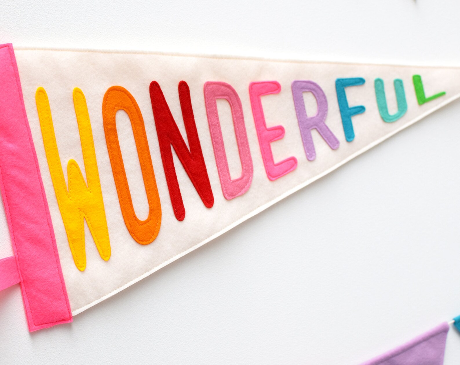 Wonderful Pennant Flag - Etsy