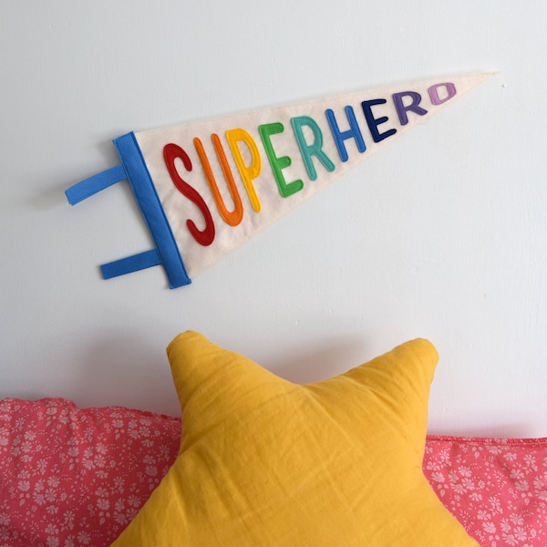 Superhero Pennant - Etsy