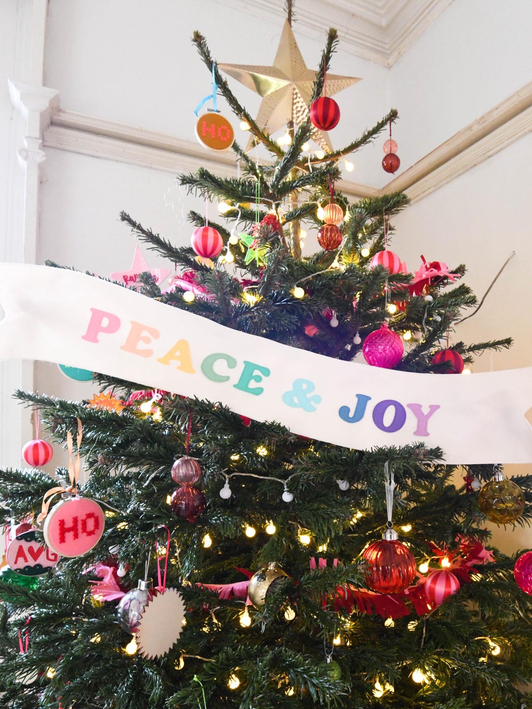 Peace and Joy Christmas Tree Banner - Etsy