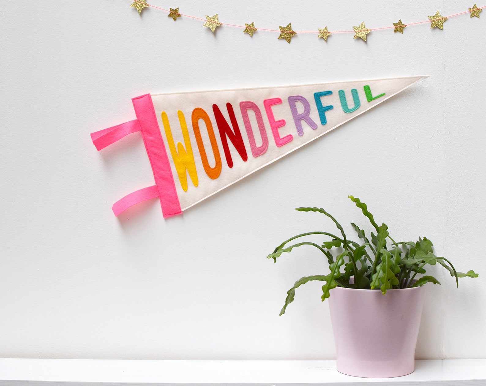 Wonderful Pennant Flag - Etsy