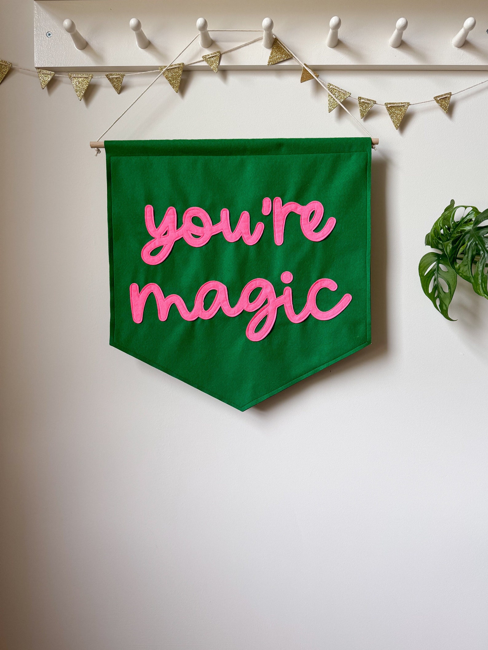 You're Magic Felt Banner Nursery Wall Decor Kids Room Flag - Etsy