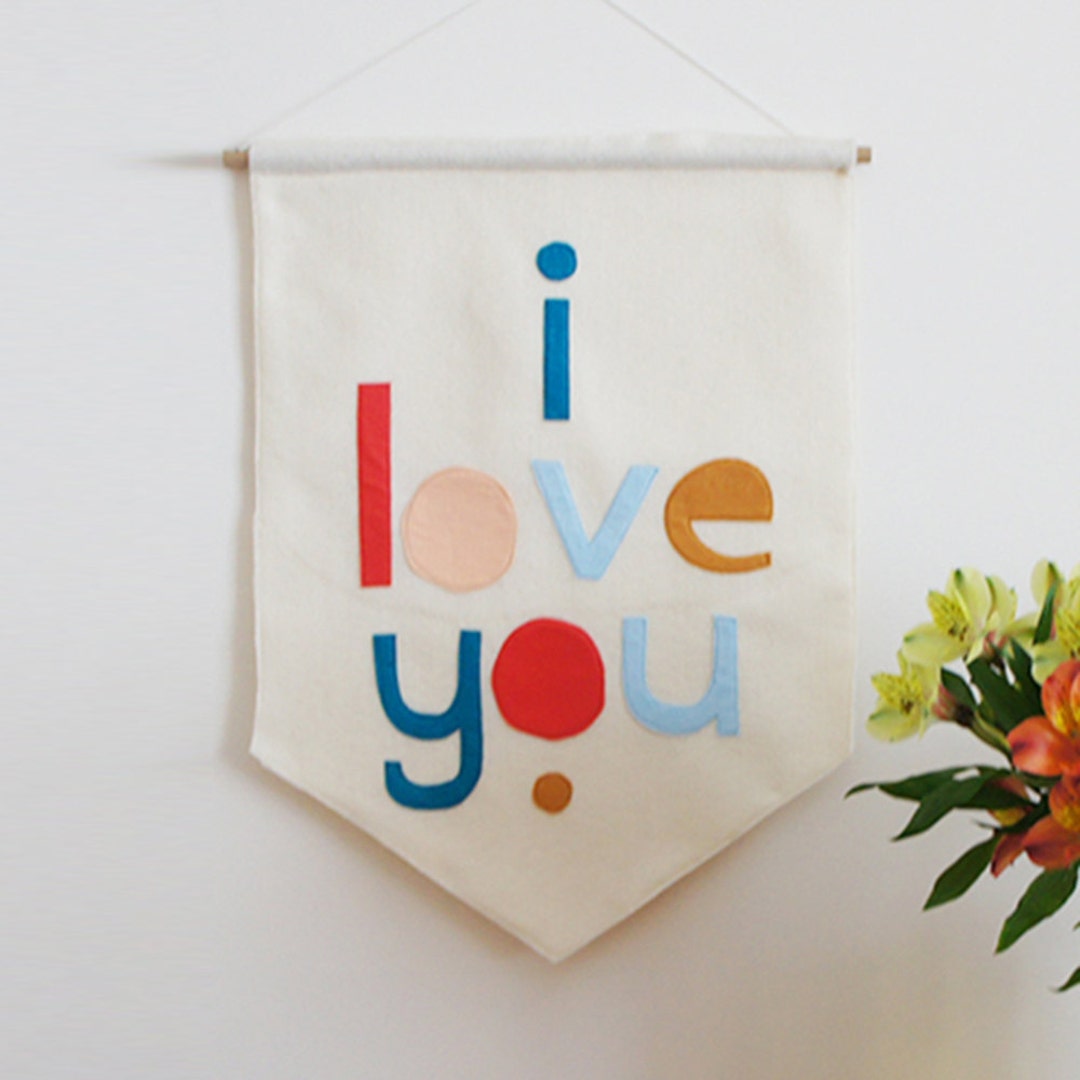 I Love You Wall Banner. - Etsy