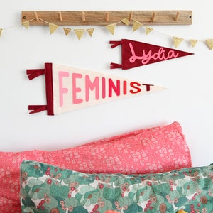 Feminist Pennant Flag Girl Power Statement Wall Banner - Etsy