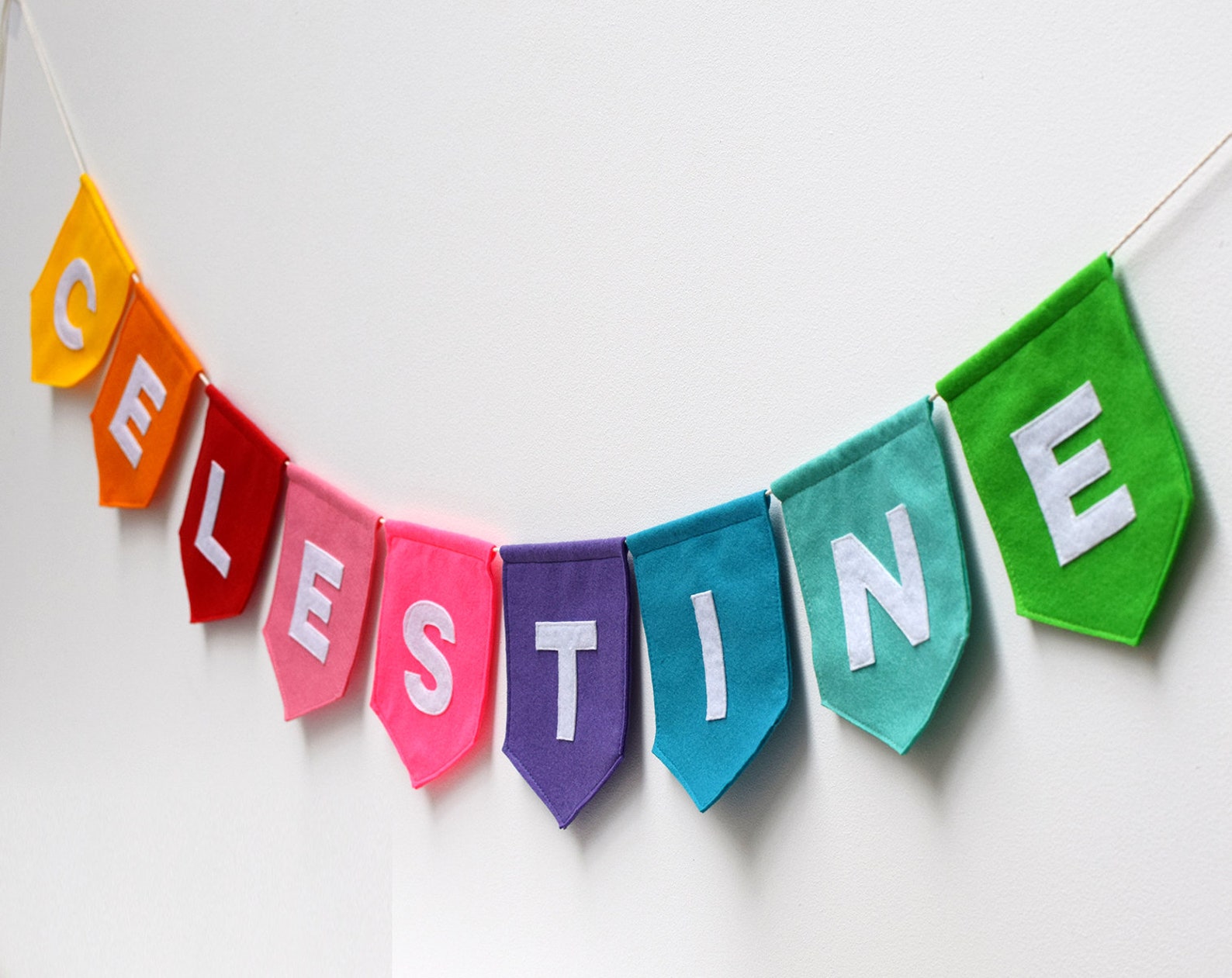 Bright Coloured Name Bunting Custom Name Banner Personalised - Etsy