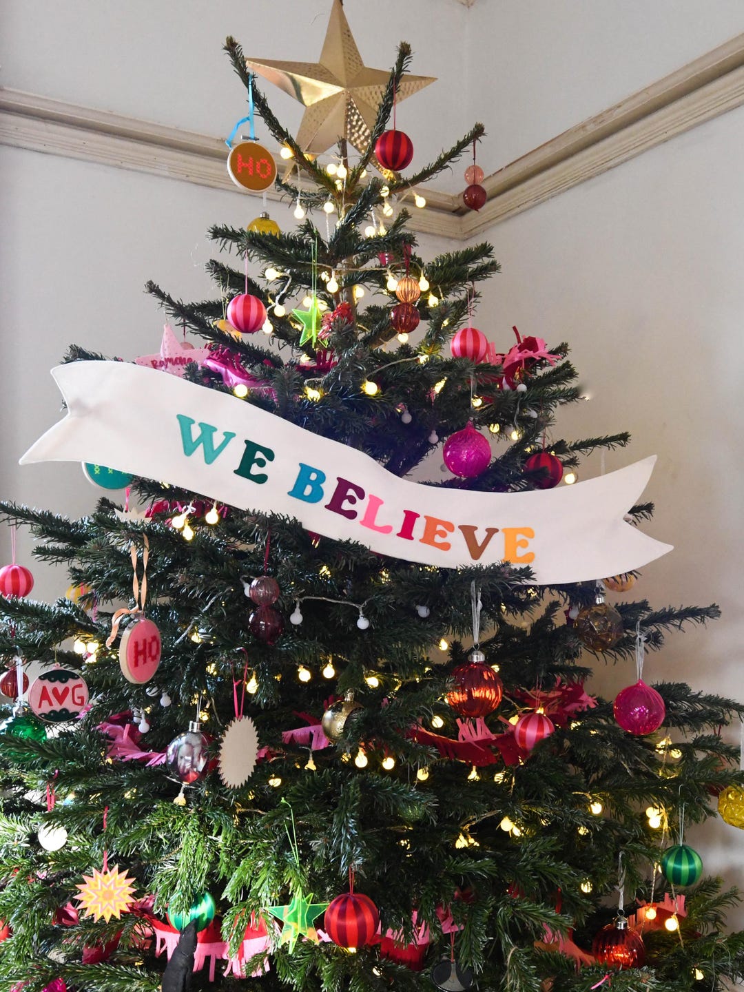 We Believe Christmas Tree Banner - Etsy