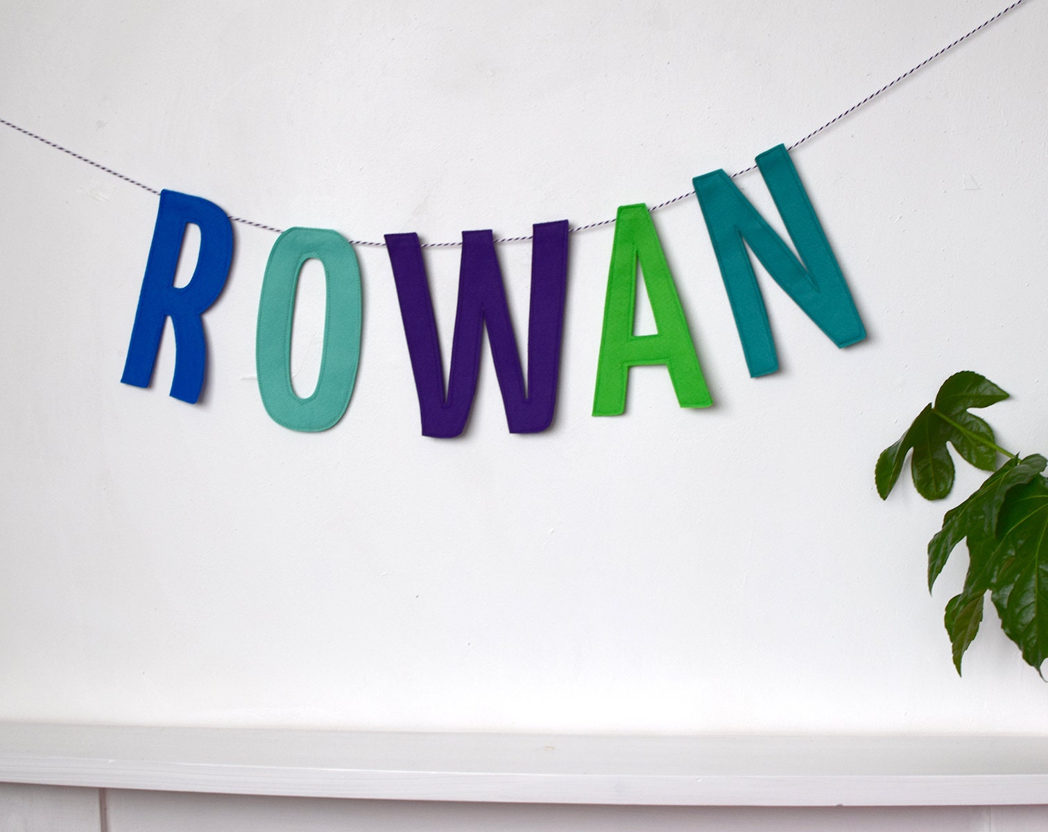 Personalised Felt Letter Garland Large Letters Personalised - Etsy