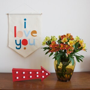 I Love You Wall Banner. - Etsy