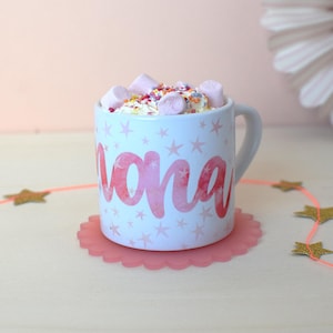 Personalised Children's Mug, Kids Cup With Name, Little Star Mug, Gift ...