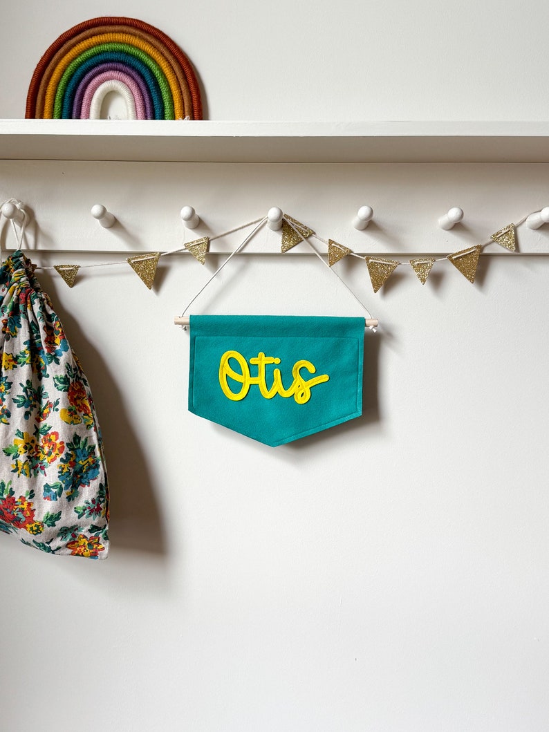 Personalised Felt Name Banner: Custom Nursery Decor - Etsy