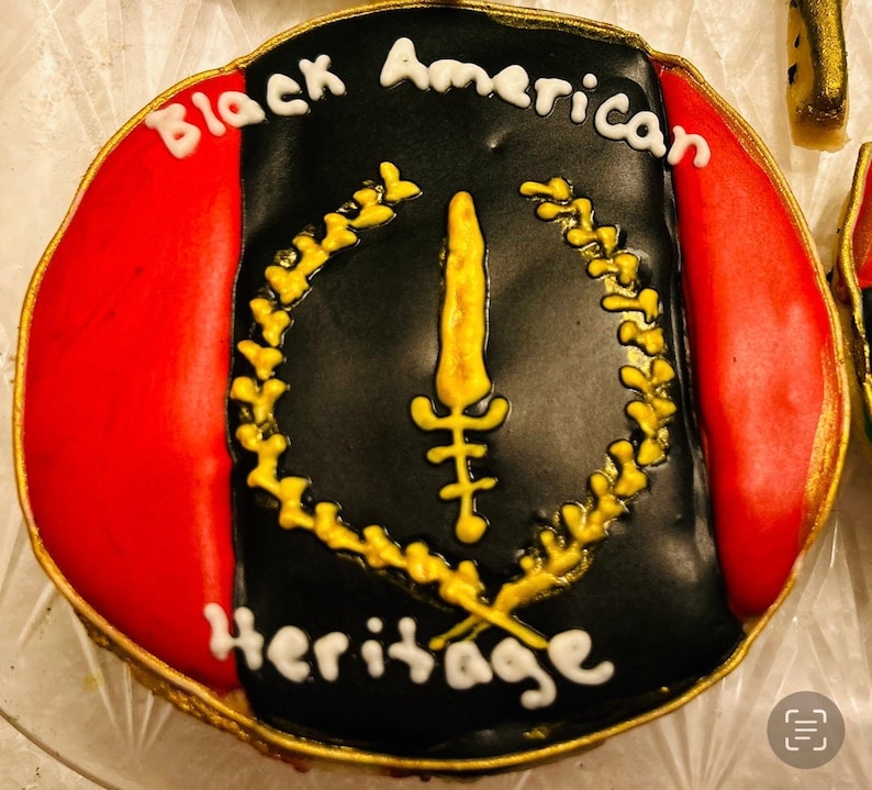 Juneteenth/black American Heritage Flag Cookies - Etsy
