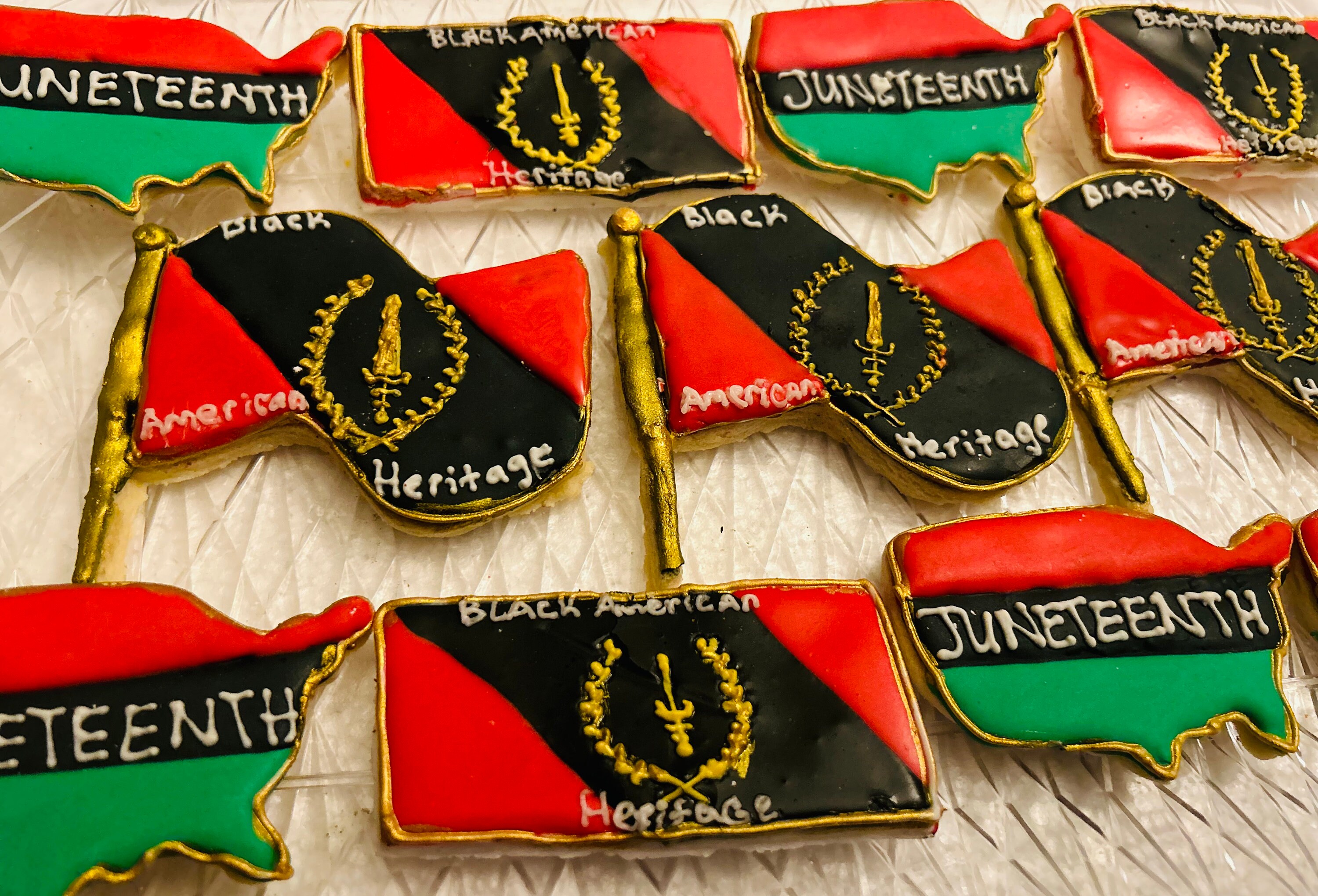 Juneteenth/black American Heritage Flag Cookies - Etsy