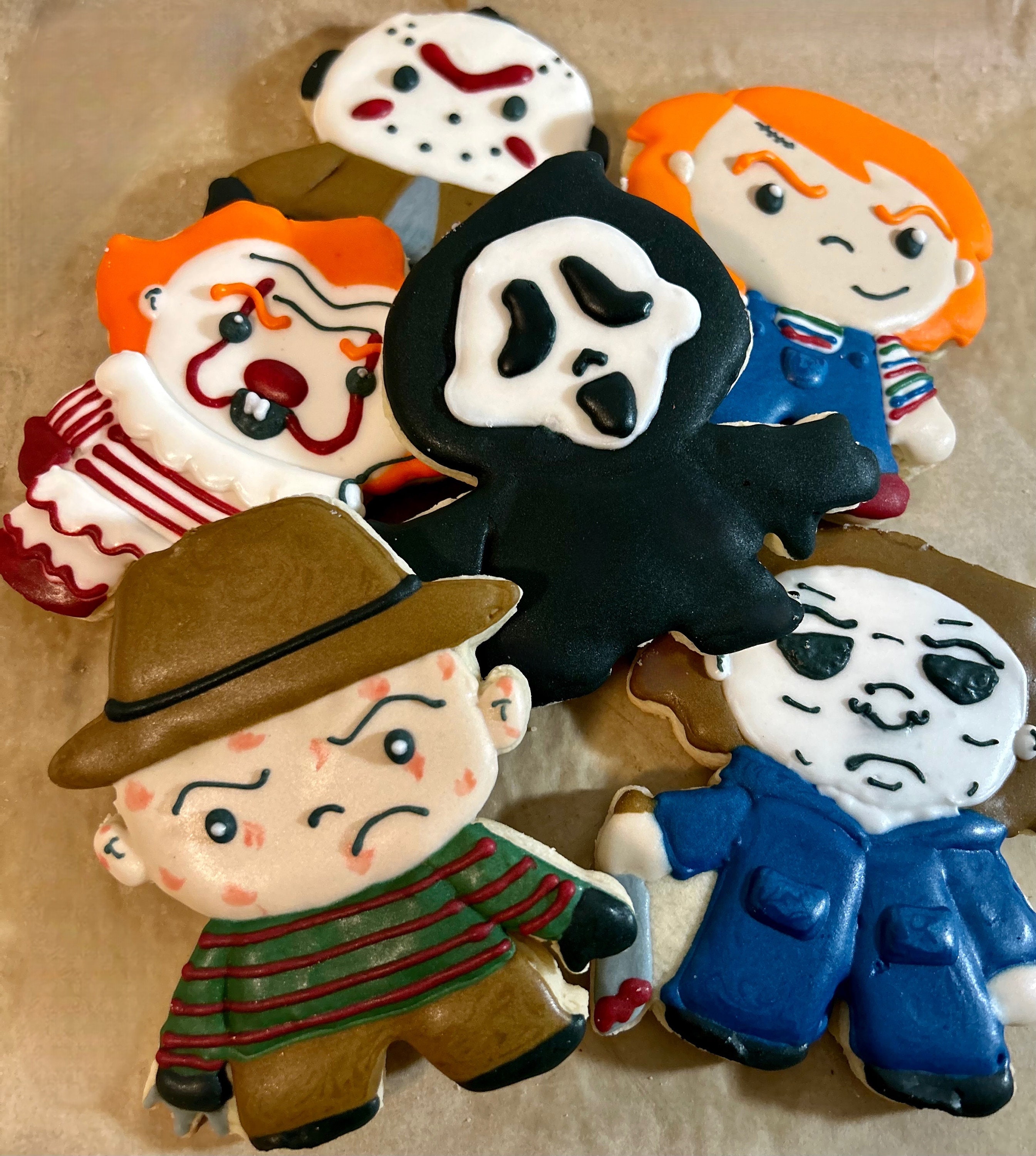 Horror Movie Character Cookies - Etsy