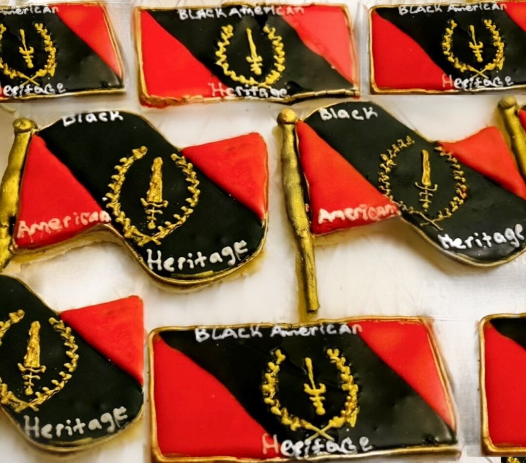 Juneteenth/black American Heritage Flag Cookies - Etsy