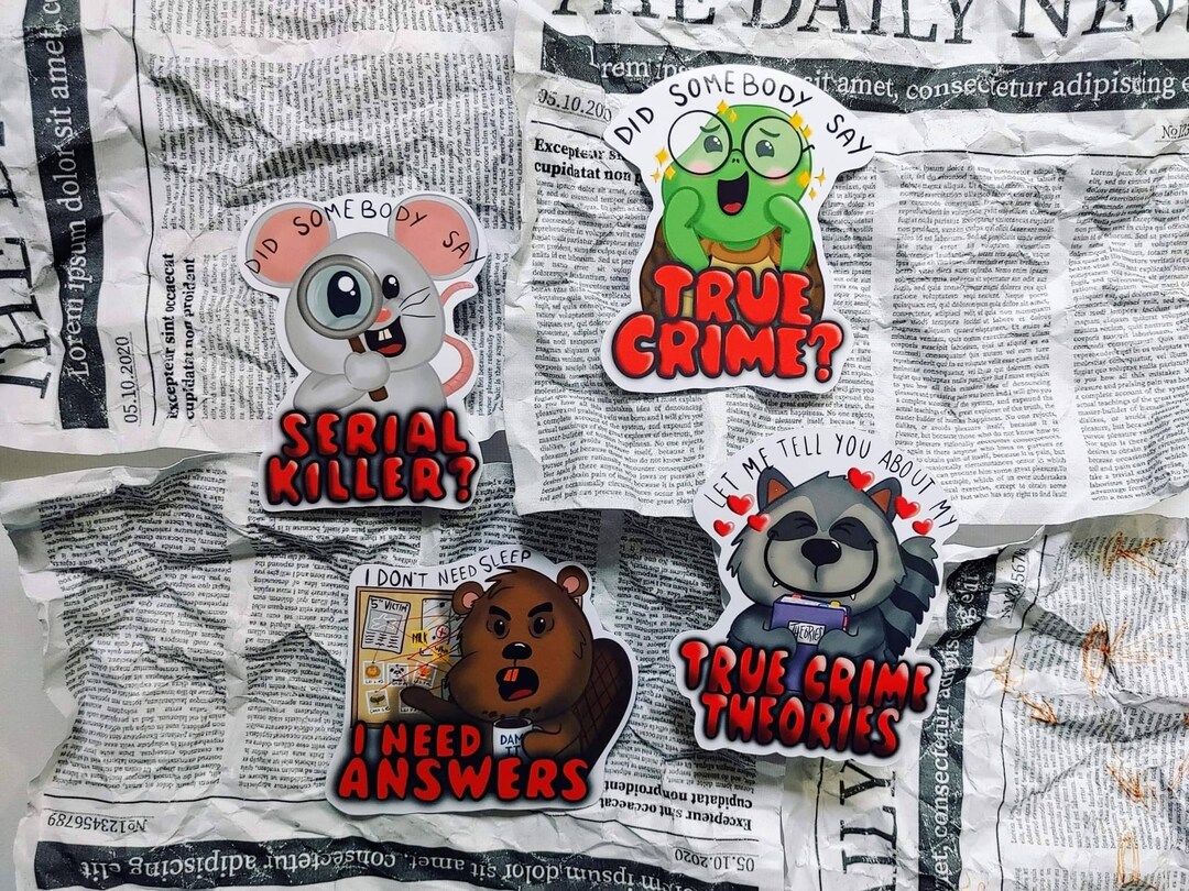 True Crime Stickers Serial Killer Stickers - Etsy