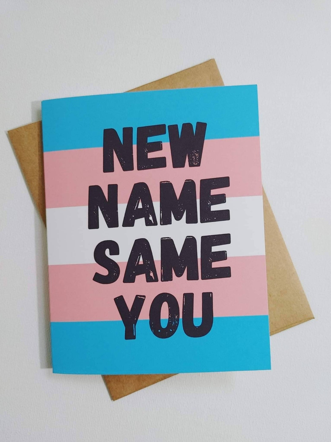 New Name Same You Transgender Card LGBT Acceptance - Etsy