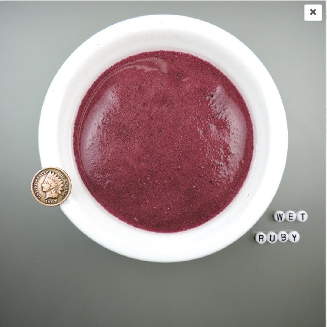 Crushed Ruby Inlay, Synthetic Ruby Inlay #11, Wood Inlay, Jewelry Inlay ...