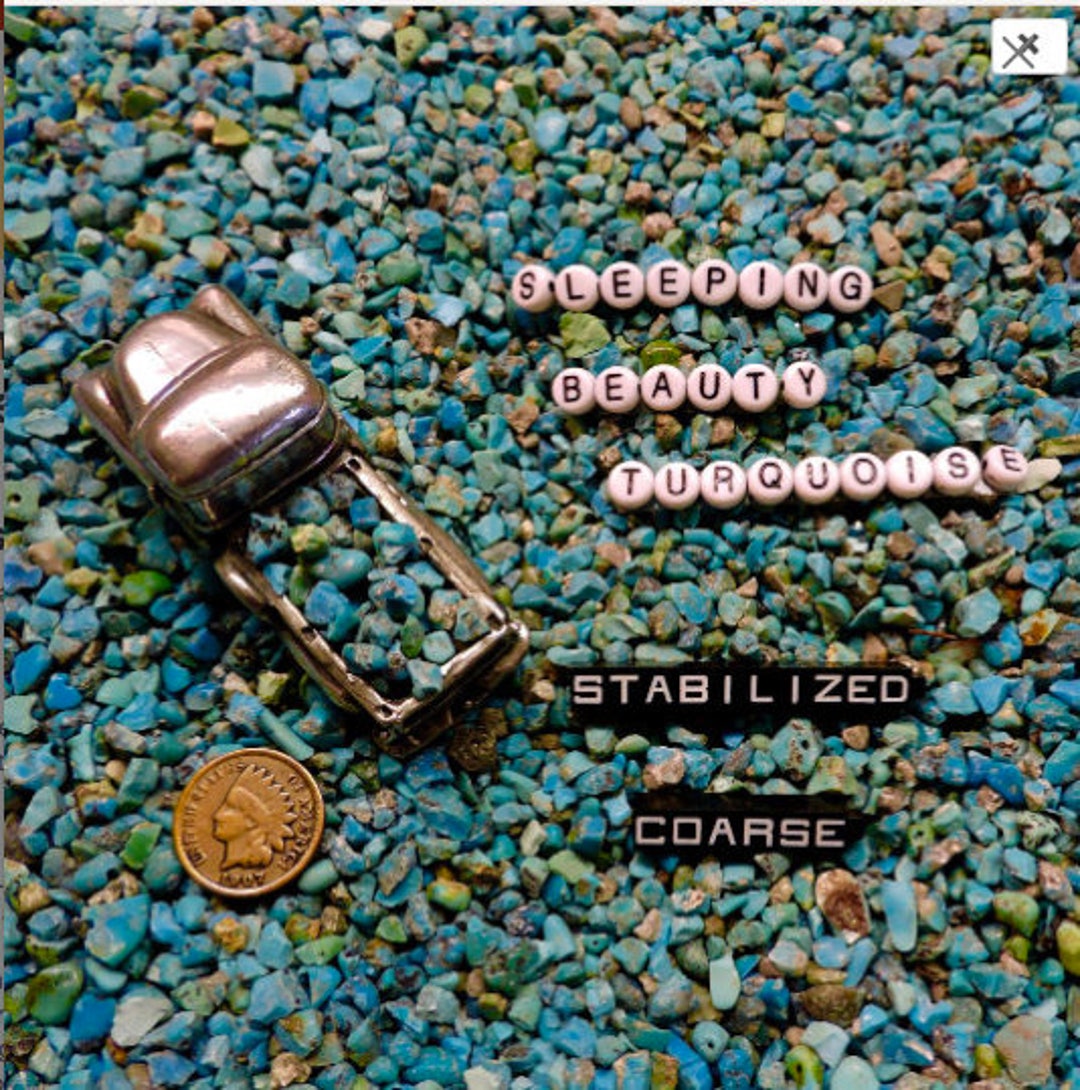 Crushed Turquoise, Sleeping Beauty Stabilized Turquoise #4 , Wood Inlay ...