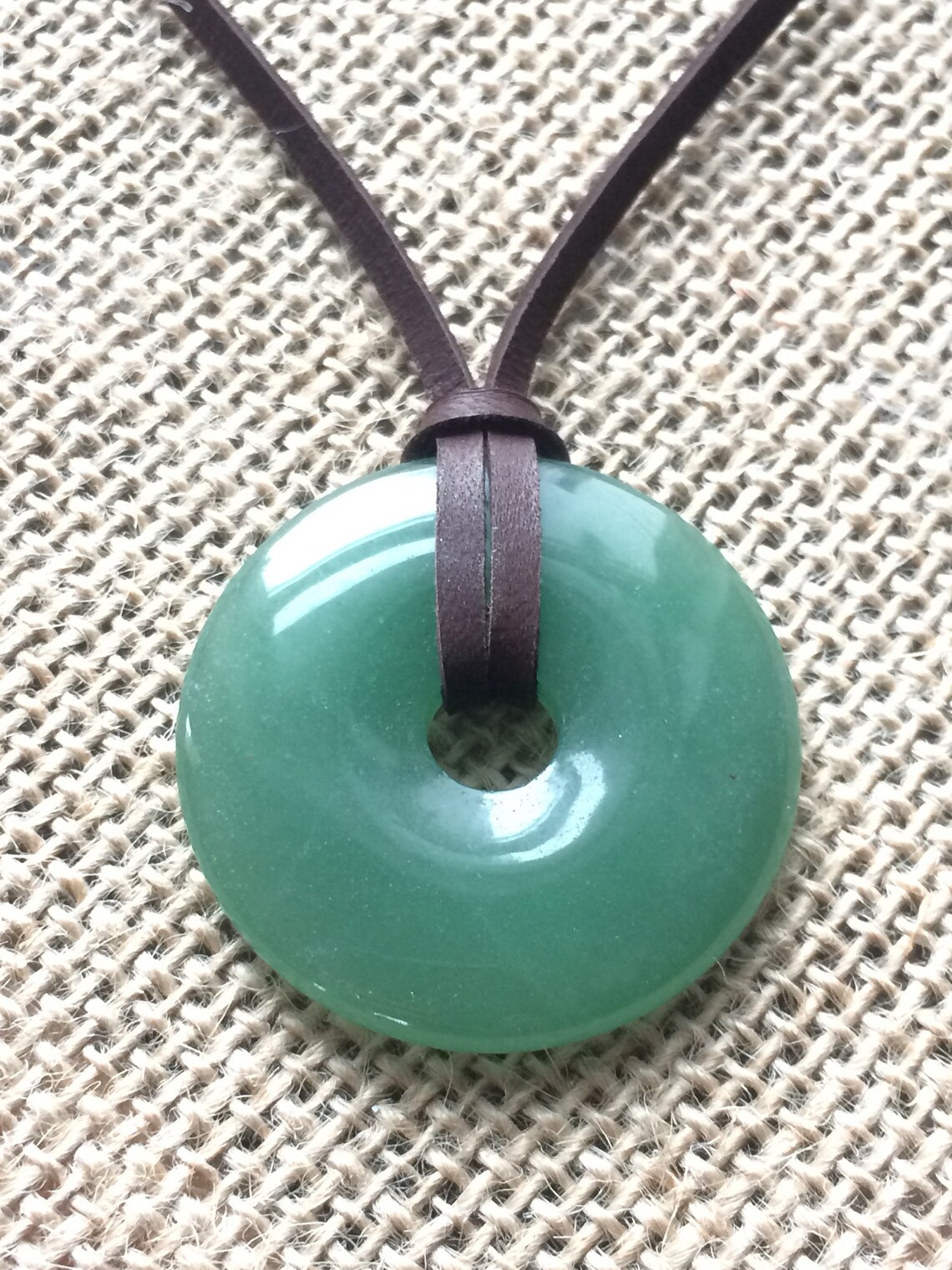 Green Aventurine Necklace for Men and Women | Etsy