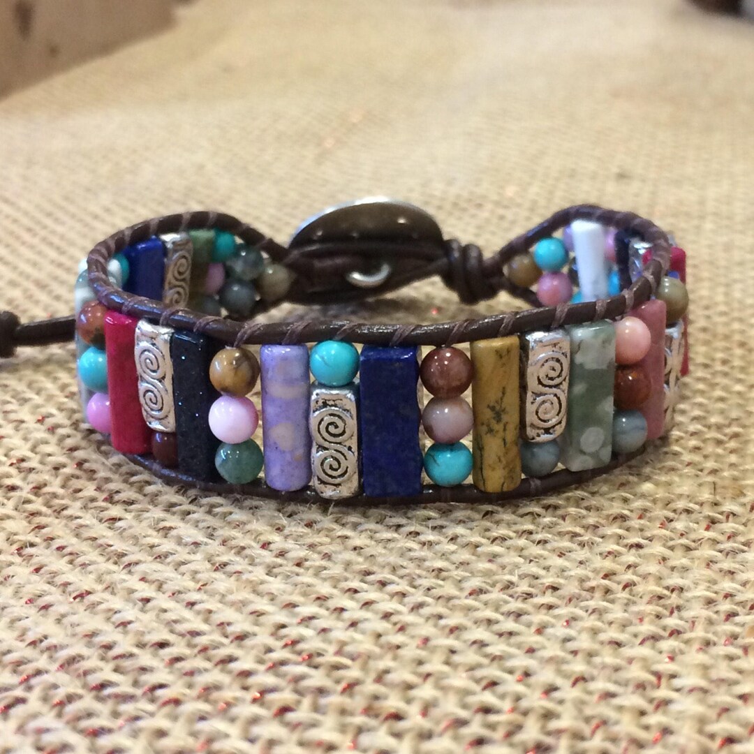 Multi Color Beaded Bracelet for Women - Etsy