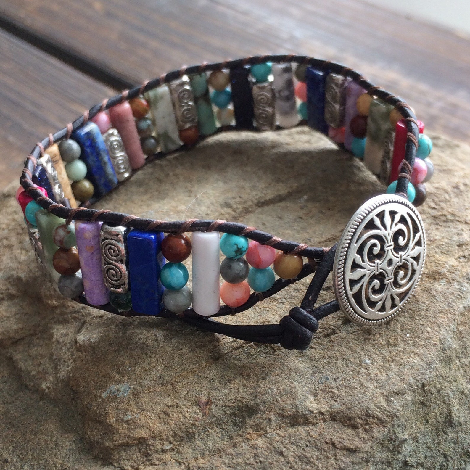 Multi Color Beaded Bracelet for Women - Etsy