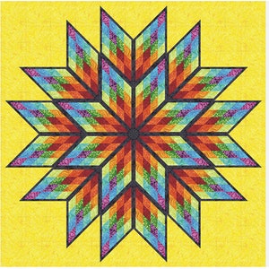 Prismatic Star Quilt Pattern From Quiltworx by Judy Niemeyer Quilting for Timeless Treasures ...