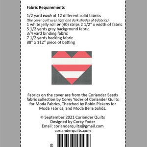 Heart Threads Quilt Pattern by Corey Yoder for Coriander Quilts, Sewing ...