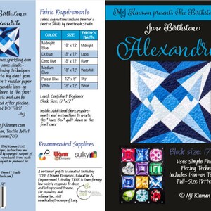 June Alexandrite Quilt Block Pattern Birthstone Series by MJ Kinman ...