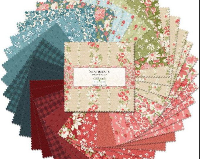 Sentiments Fabric Multi Colors by Kaye England Wilmington Prints ...