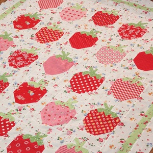 Strawberry Social Quilt Pattern by Margot Languedoc Designs for the ...