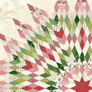 Amaryllis Noel Quilt Pattern by Edyta Sitar: Laundry Basket Quilts - Etsy