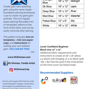 June Alexandrite Quilt Block Pattern Birthstone Series by MJ Kinman ...