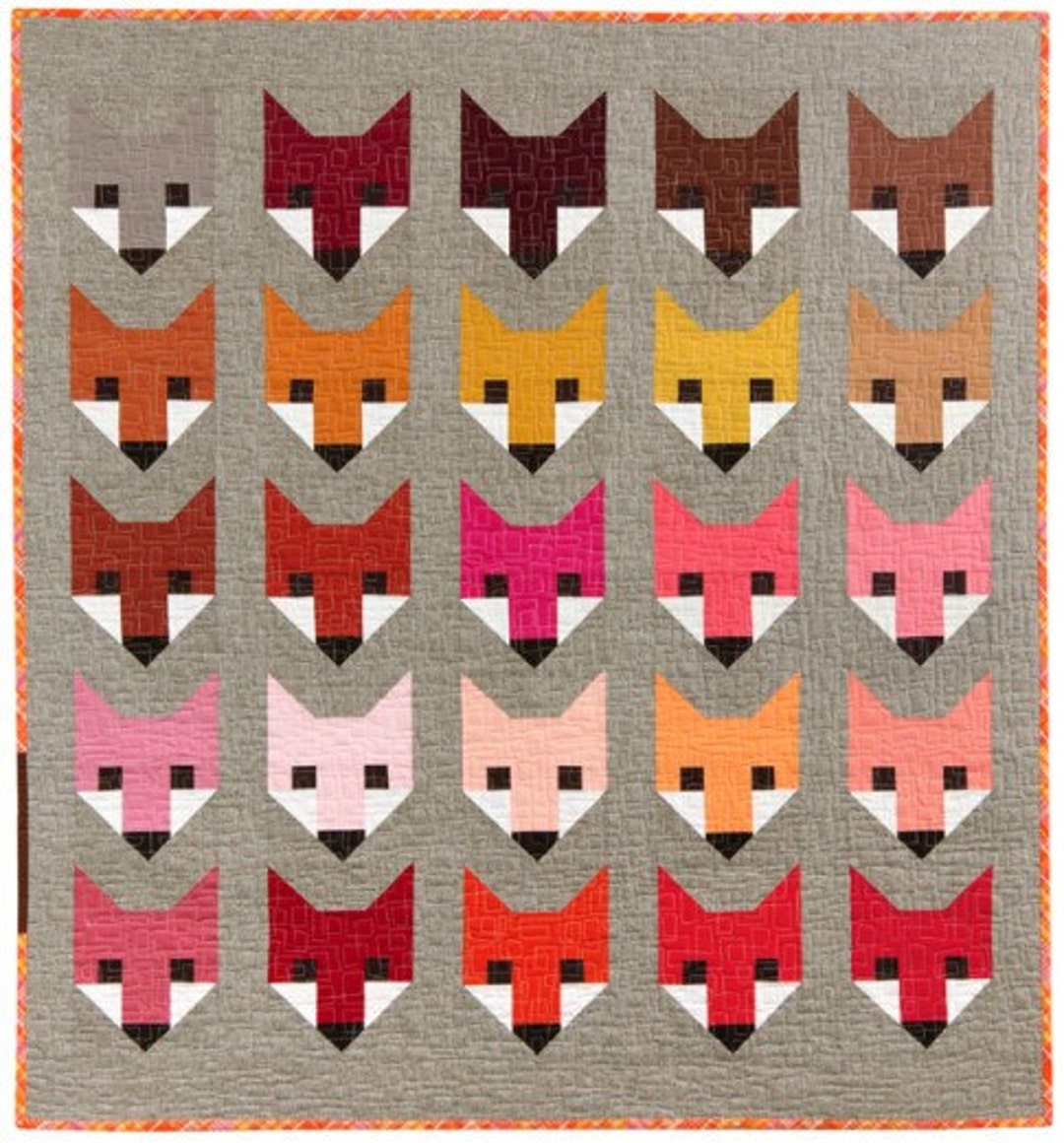 Fancy Fox Quilt Pattern by Elizabeth Hartman, Paper Booklet With ...