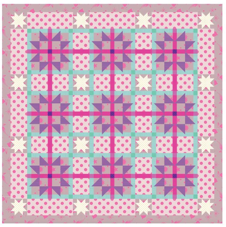Tartan Star Quilt Pattern by Art East Quilting Co, Sewing Instruction ...